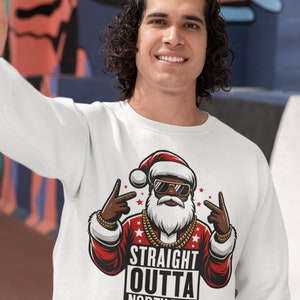 Hip Hop Santa Digital Art – Straight Outta North Pole (svg/png/pdf/eps ...