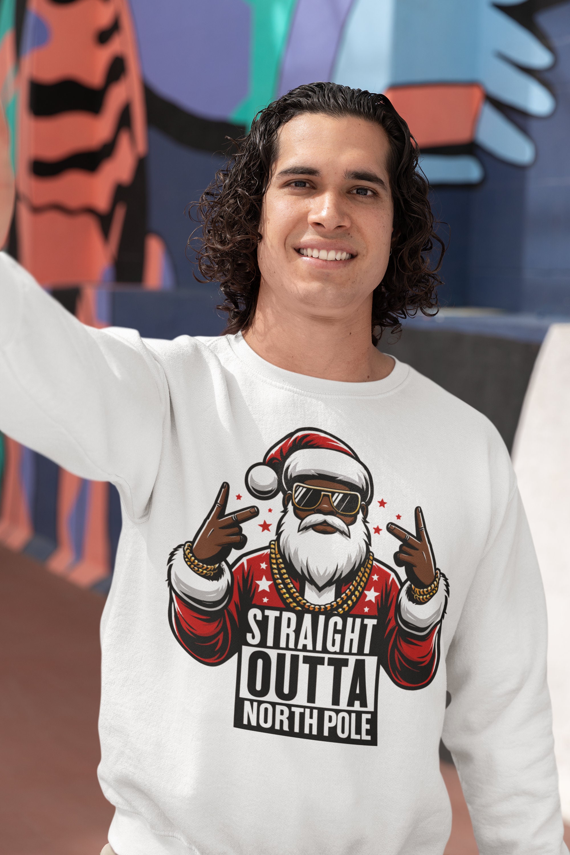 Hip Hop Rap Santa Digital Art - 'straight Outta North Pole' Svg/png/pdf ...