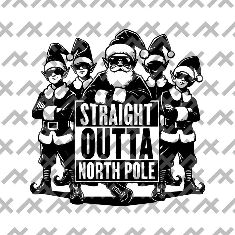 Hip-hop Elves SVG: Urban Christmas Crew Design (digital Download) - Etsy