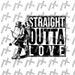 Straight Outta Love Bold Cupid Digital Art Valentine's Day Files - Etsy