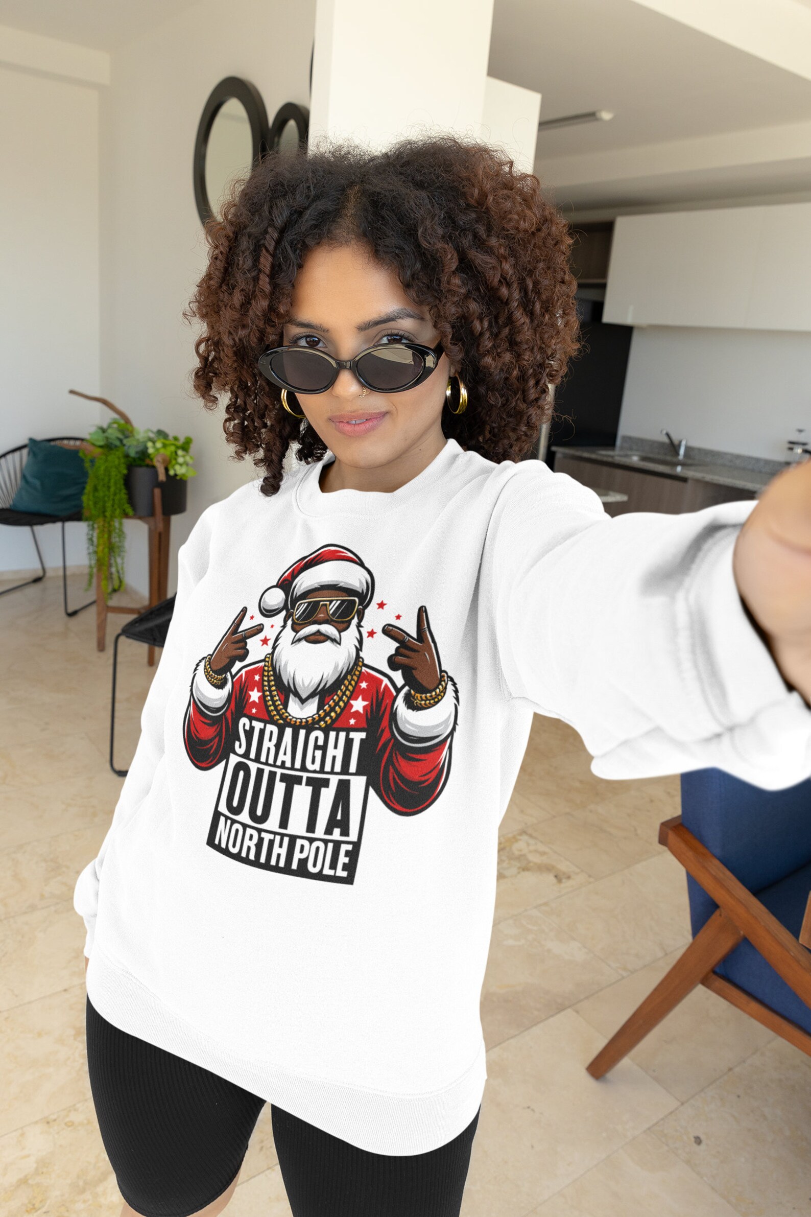 Hip Hop Rap Santa Digital Art - 'straight Outta North Pole' Svg/png/pdf ...
