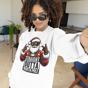 Hip Hop Santa Digital Art – Straight Outta North Pole (svg/png/pdf/eps ...