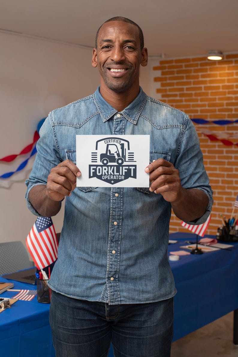 Certified Forklift Operator - Minimalist Team Logo SVG - Etsy