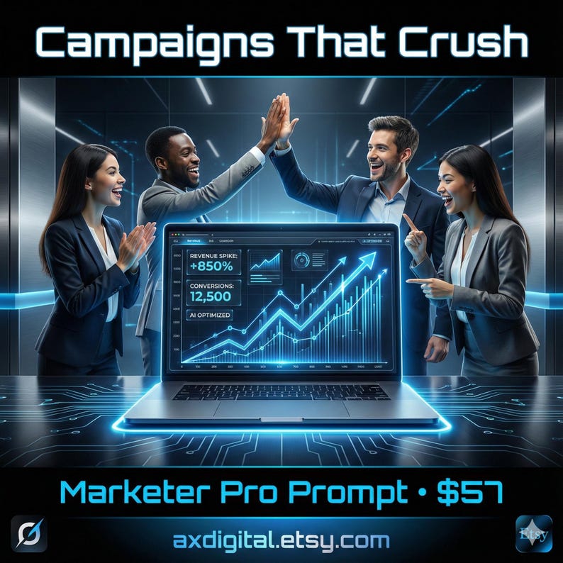 AI Marketer Pro Prompt – Funnels, Ads, Conversion (PDF) - Etsy