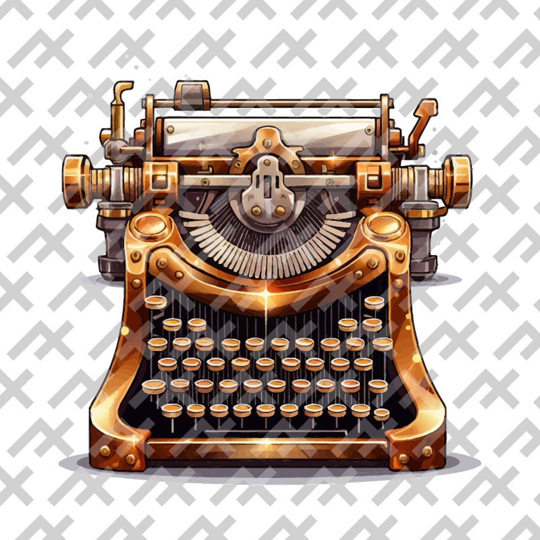 Vintage Typewriter Vector Art - Svg/png/pdf/dxf Files - Classic Writing ...