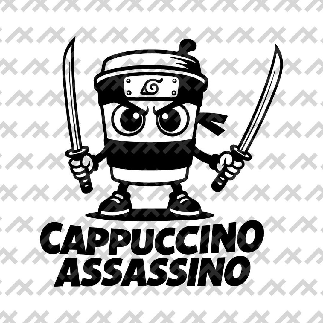 Cappuccino Assassino SVG: Diseño de meme de taza de café ninja - Etsy ...