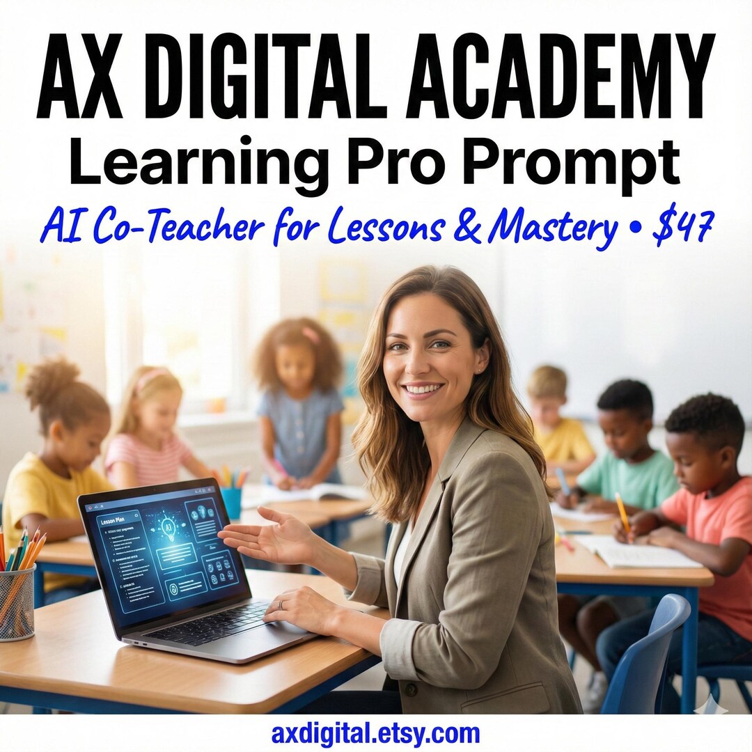 AX Digital Academy Learning Pro Prompt – AI Co-teacher for Lessons ...