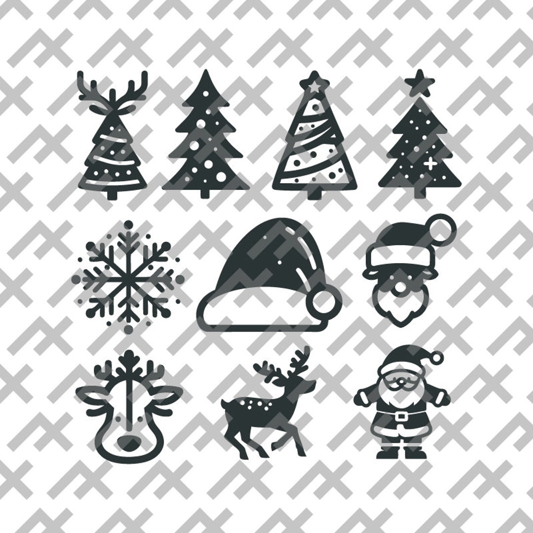 Complete Christmas Craft Bundle – Svg, Dxf, Png, Pdf – Santa, Reindeer ...