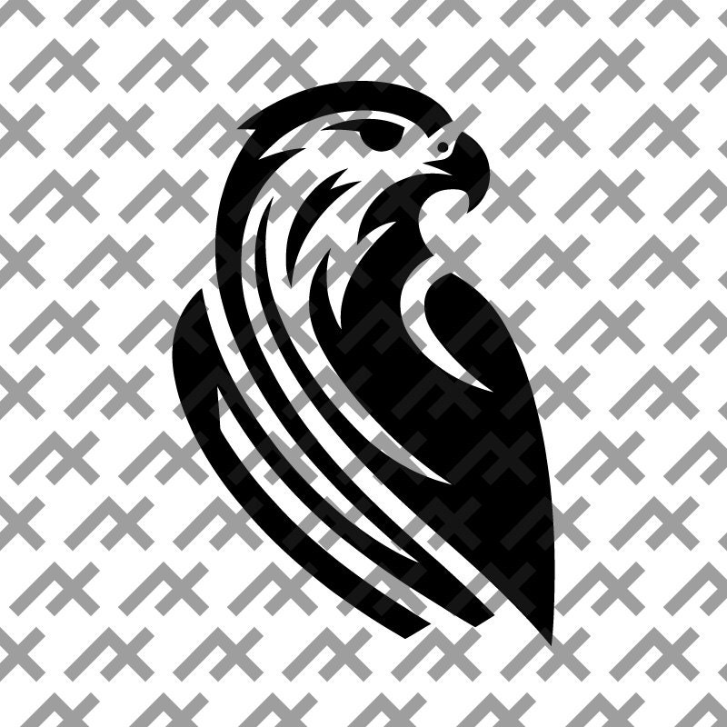 Dynamic Falcon Logo Vector SVG - Modern Bird Emblem Digital Download ...