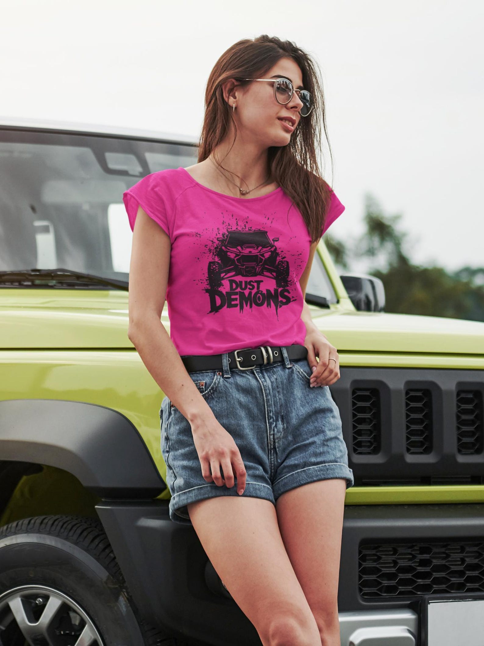 DUST DEMONS Off-road Logo - Bold Black and White Mud Effect Digital ...