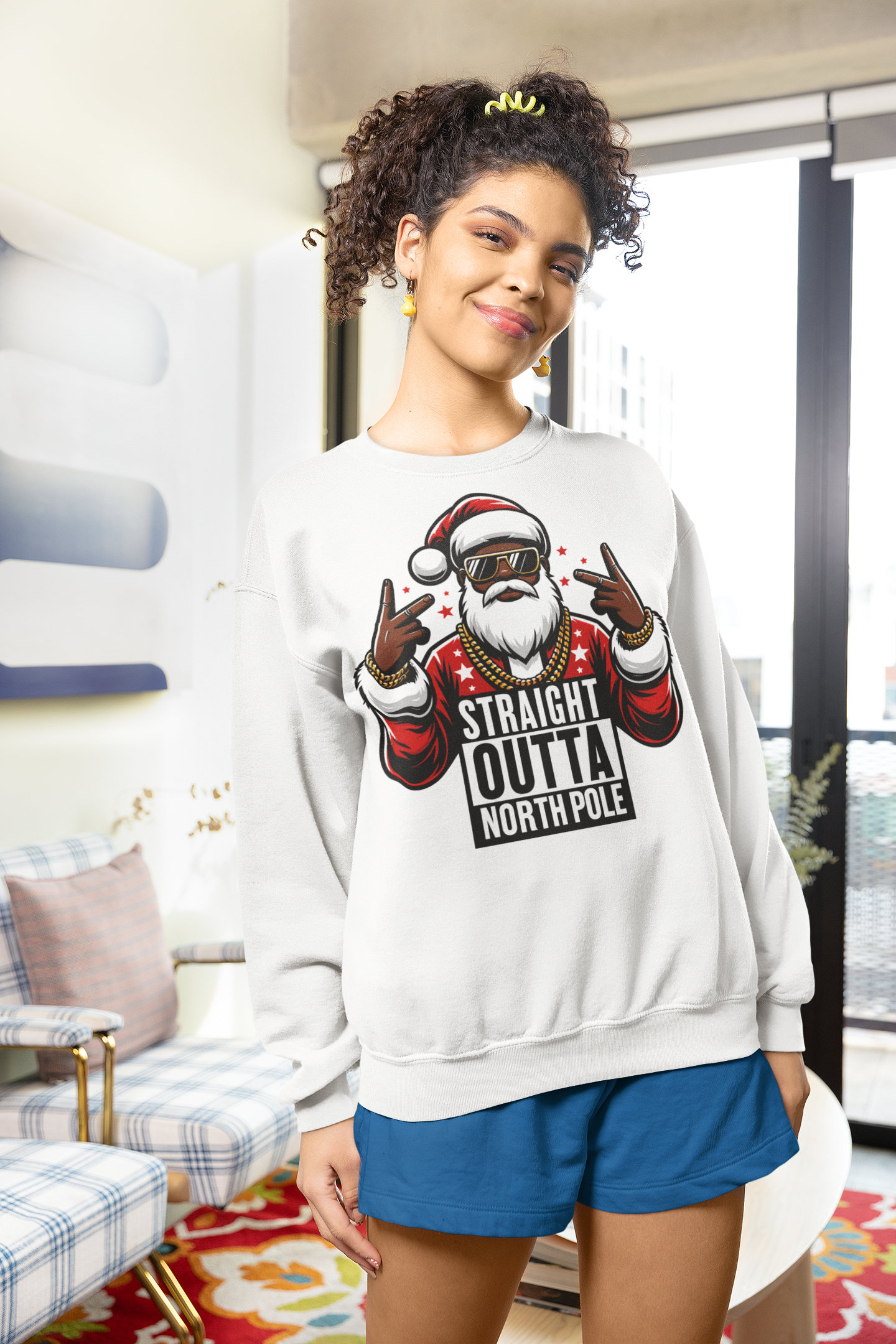 Hip Hop Rap Santa Digital Art - 'straight Outta North Pole' Svg/png/pdf ...