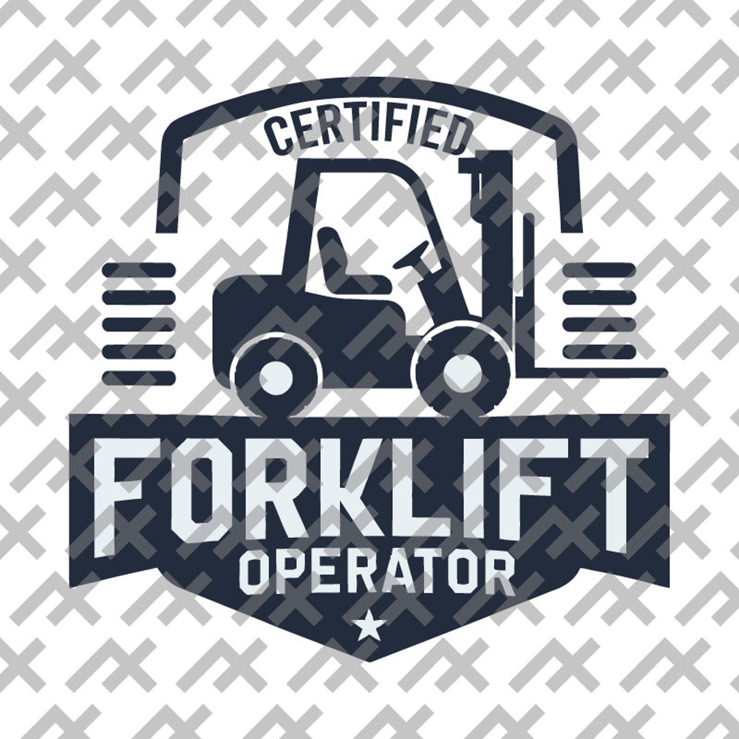 Certified Forklift Operator Minimalist Team Logo SVG - Etsy