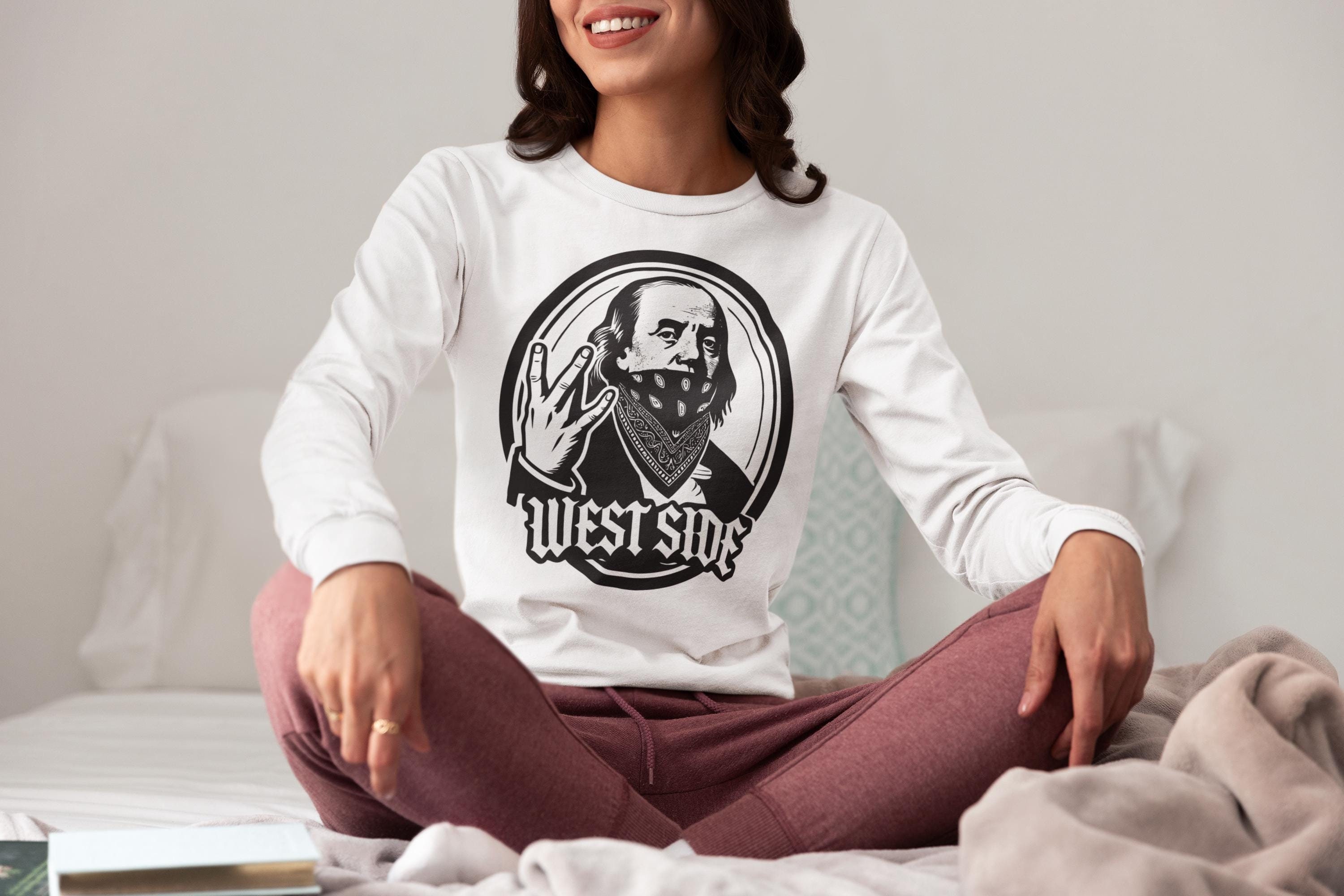 Benjamin Franklin West Side Design | Streetwear-inspired Vector Art Svg ...