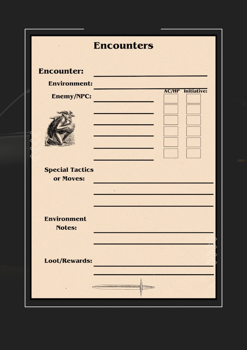 DM Quest Tracker Deluxe for Dnd and Tabletop Games - Etsy