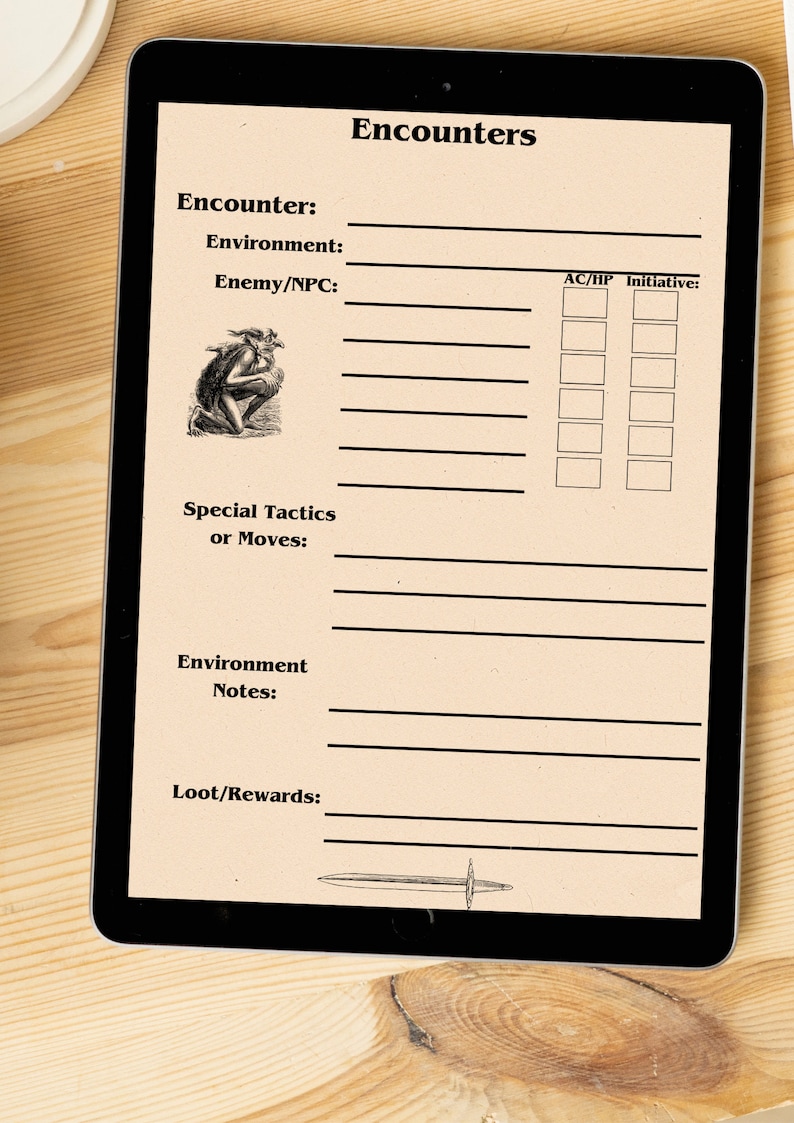 DM Quest Tracker Deluxe for Dnd and Tabletop Games - Etsy