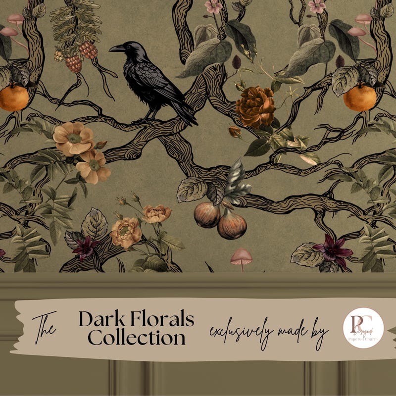 Witch Mural Wallpaper - Etsy