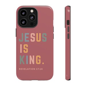 Bible Verse Phone Case Jesus is King Phone Cover for Daughter Trendy ...