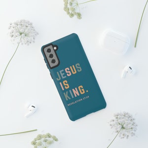 Bible Verse Phone Case Jesus is King Phone Cover for Daughter Trendy ...