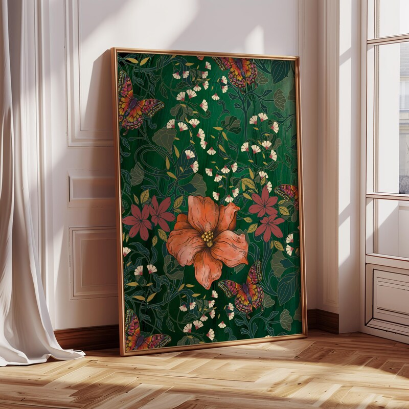 Botanical Canvas - Etsy