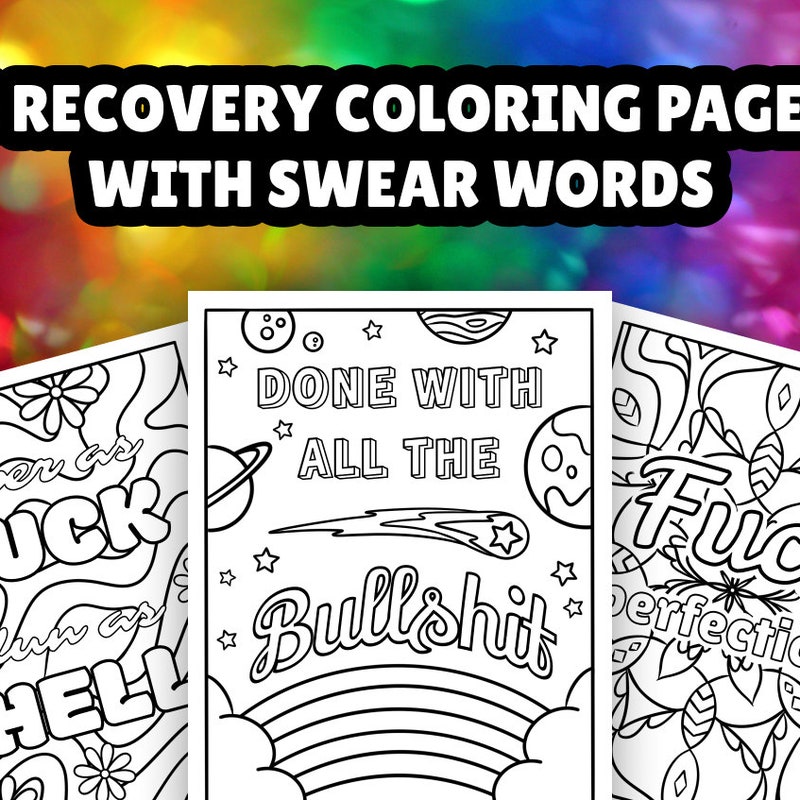 Recovery Coloring Pages - Etsy