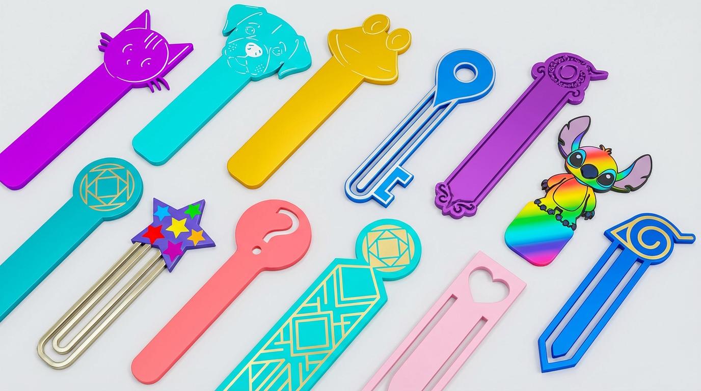 3D Printable Bookmark Bundle STL 130+ Cute Themed Bookmarks Set Cozy ...