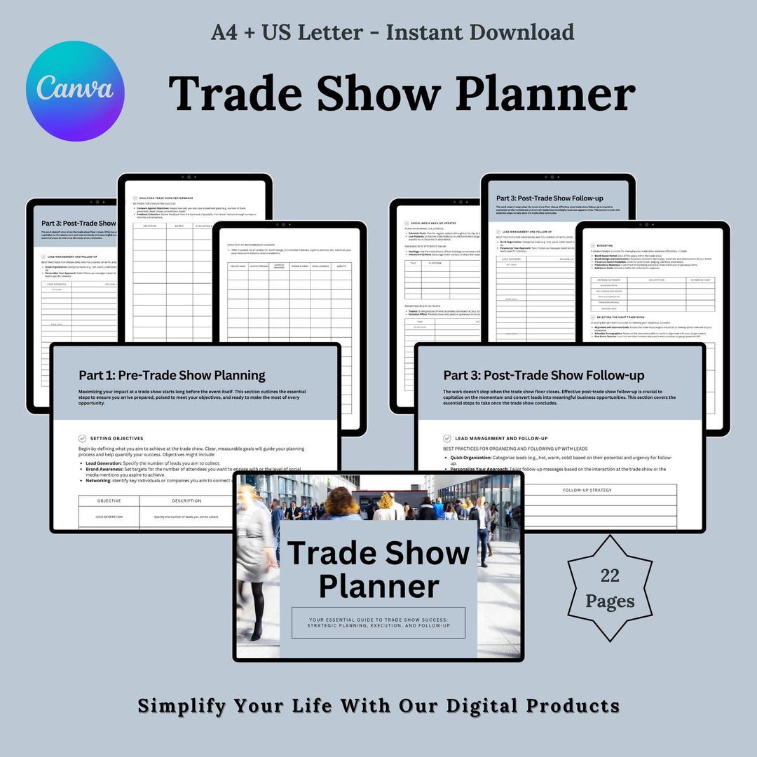 Trade Show Planner, Craft Fair Business Planner, Event Management ...