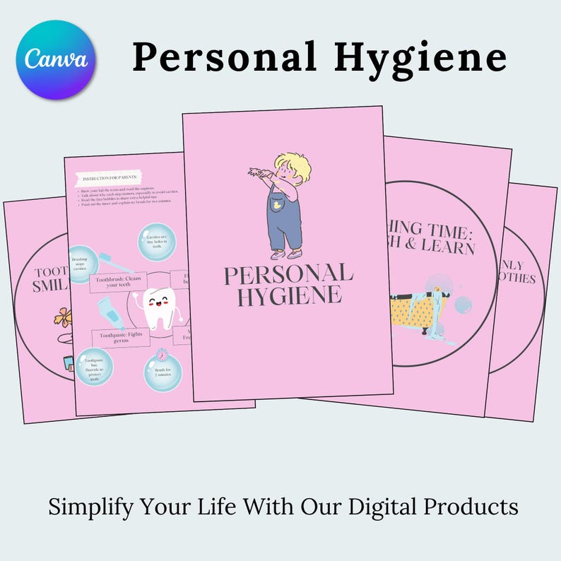 Kids Hygiene Checklist: Daily Routine Tracker, Wellness Planner ...