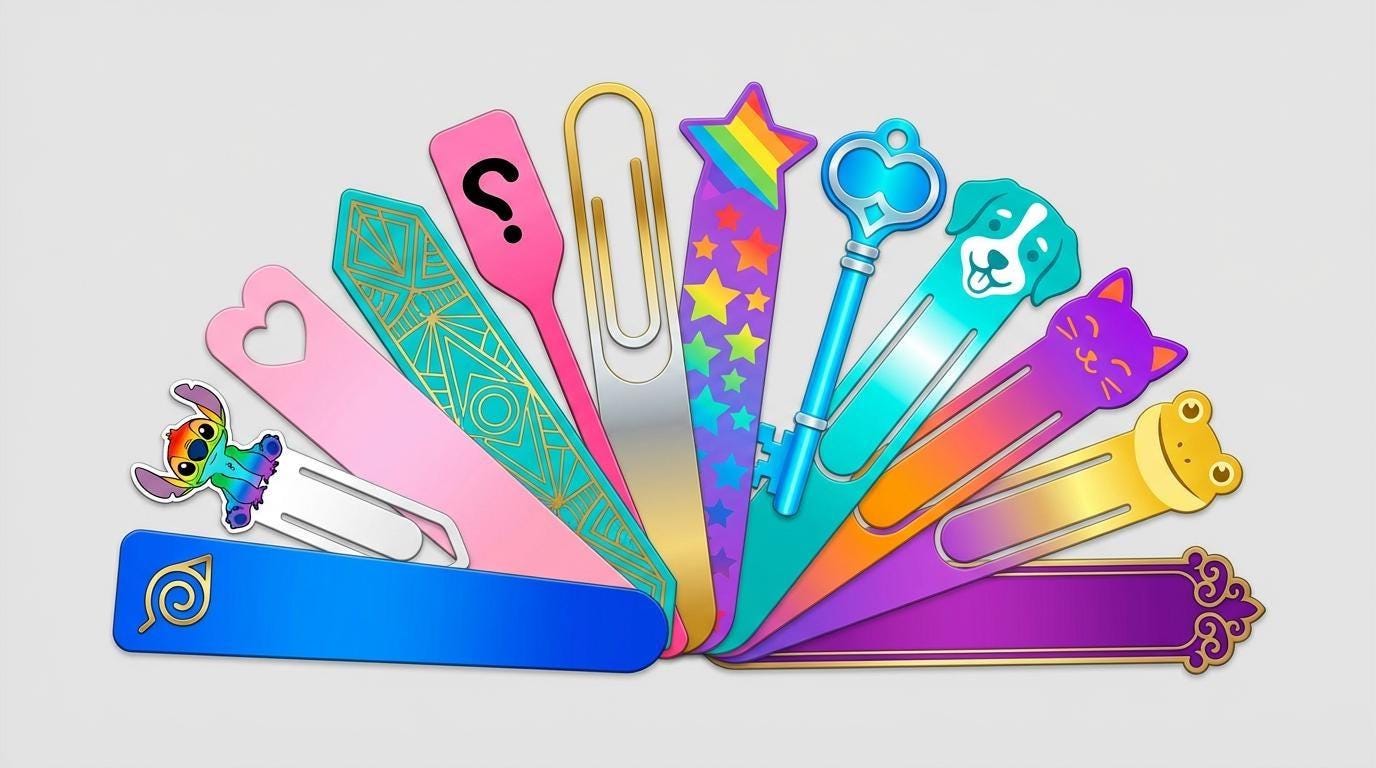 3D Printable Bookmark Bundle STL 130+ Cute Themed Bookmarks Set Cozy ...