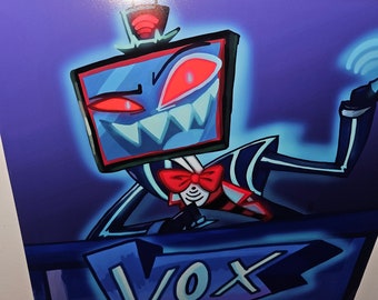 Art Print, Vox the TV Demon, the Vees, Hazbin Hotel - Etsy