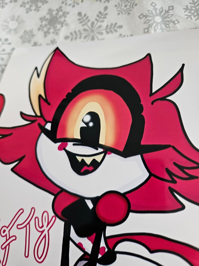 Hazbin Hotel Nifty Drawing Art Print - Etsy