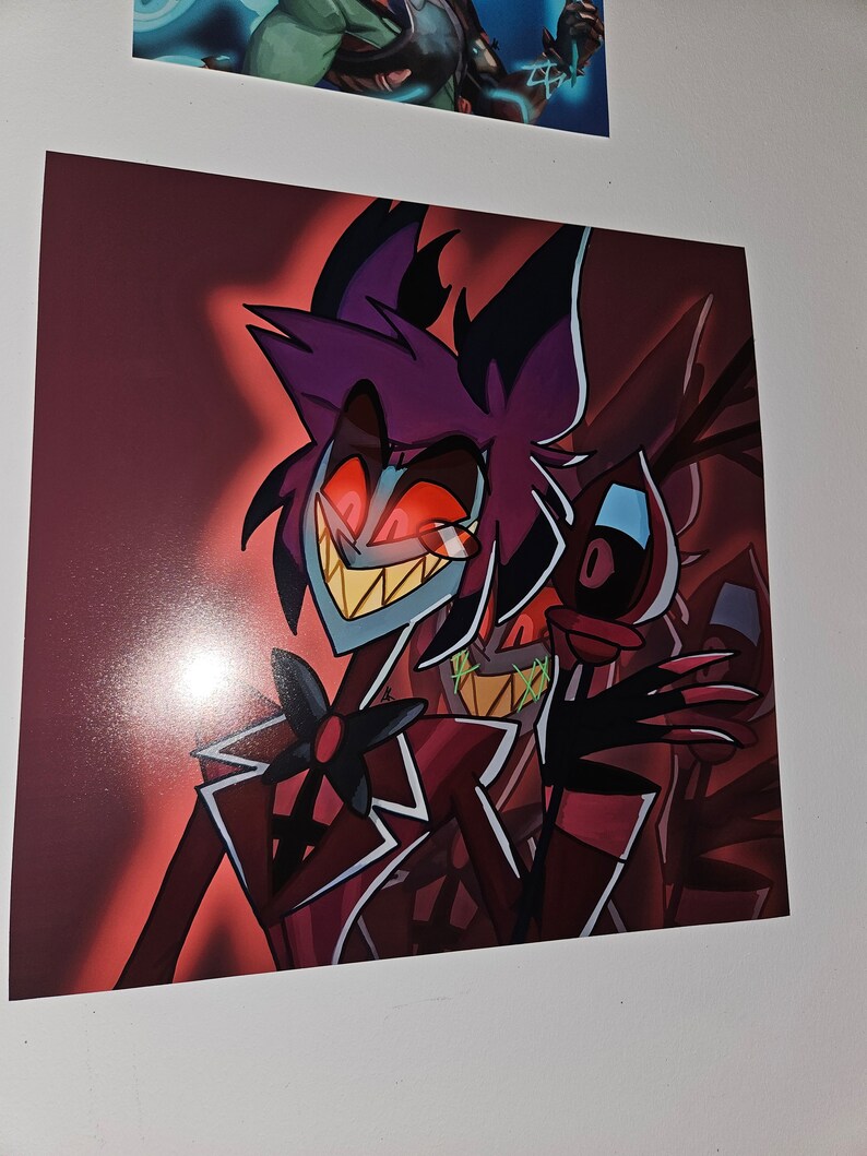 Hazbin Hotel Alastor Drawing Art Print - Etsy