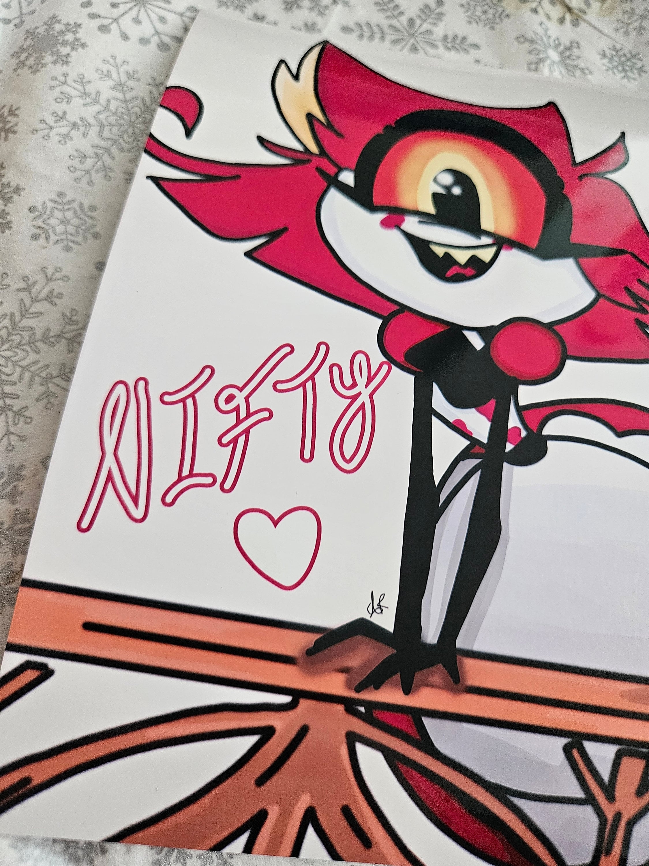 Hazbin Hotel Nifty Drawing Art Print - Etsy