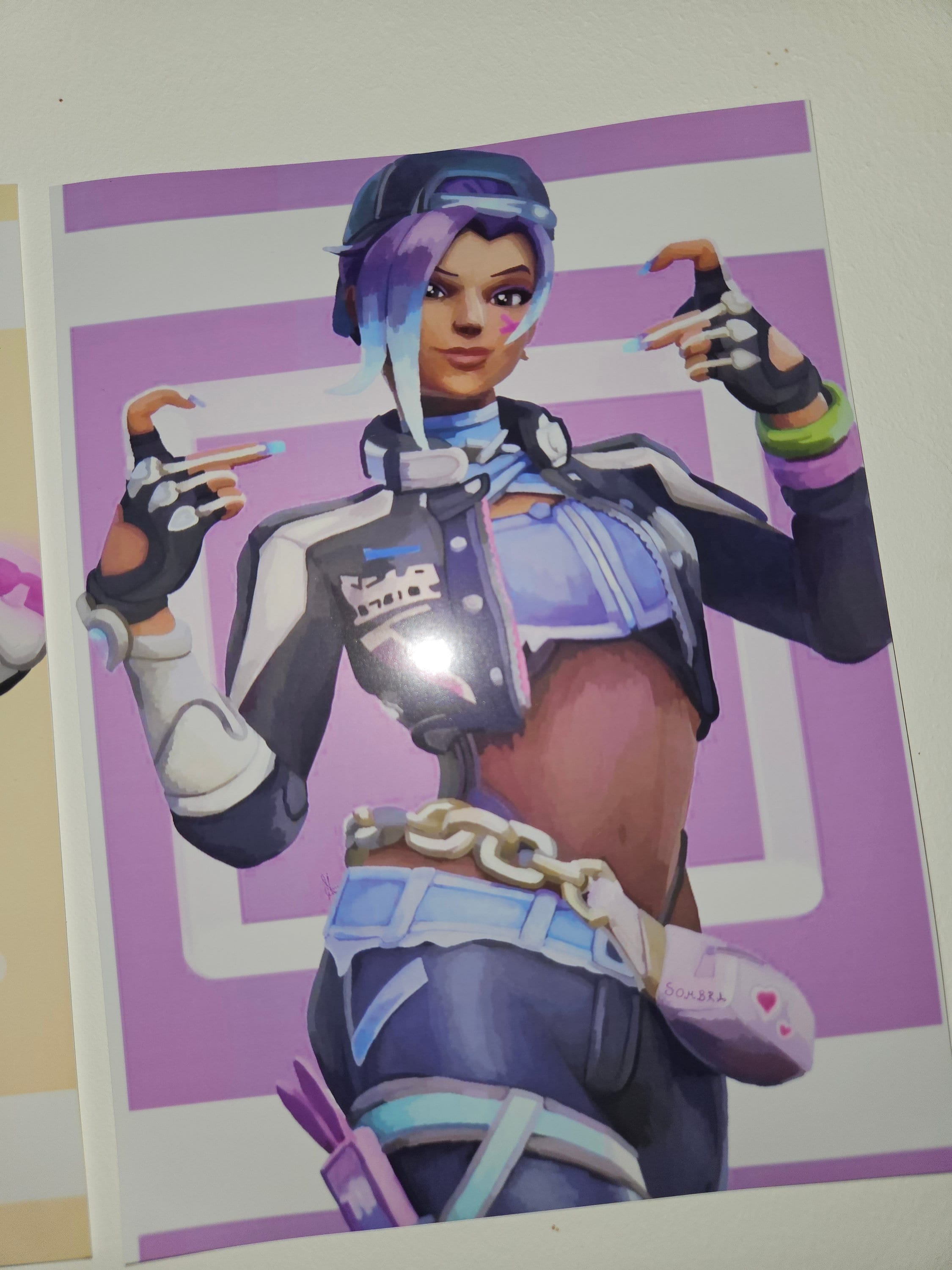 SOMBRA Le Sserafim Kpop Skin Overwatch 2 Drawing Art Print Sombra - Etsy