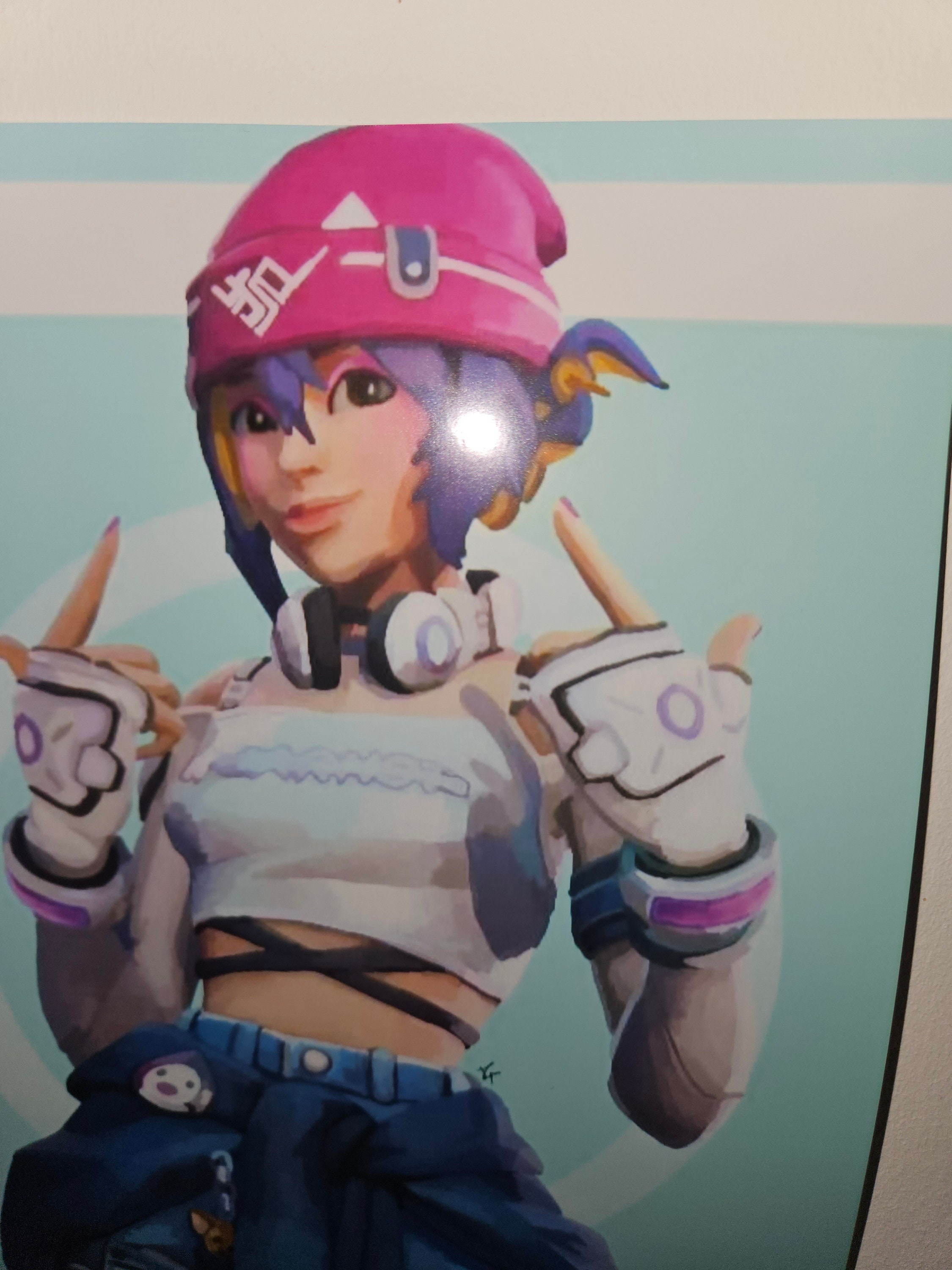 Kiriko Le Sserafim Kpop Skin Overwatch 2 Drawing Art Print - Etsy