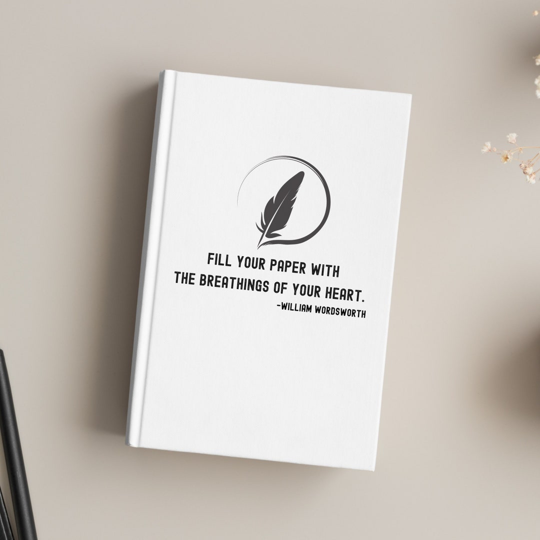 Poetry Journal, Poetry Notebook, William Wordsworth Quote, Gift for ...
