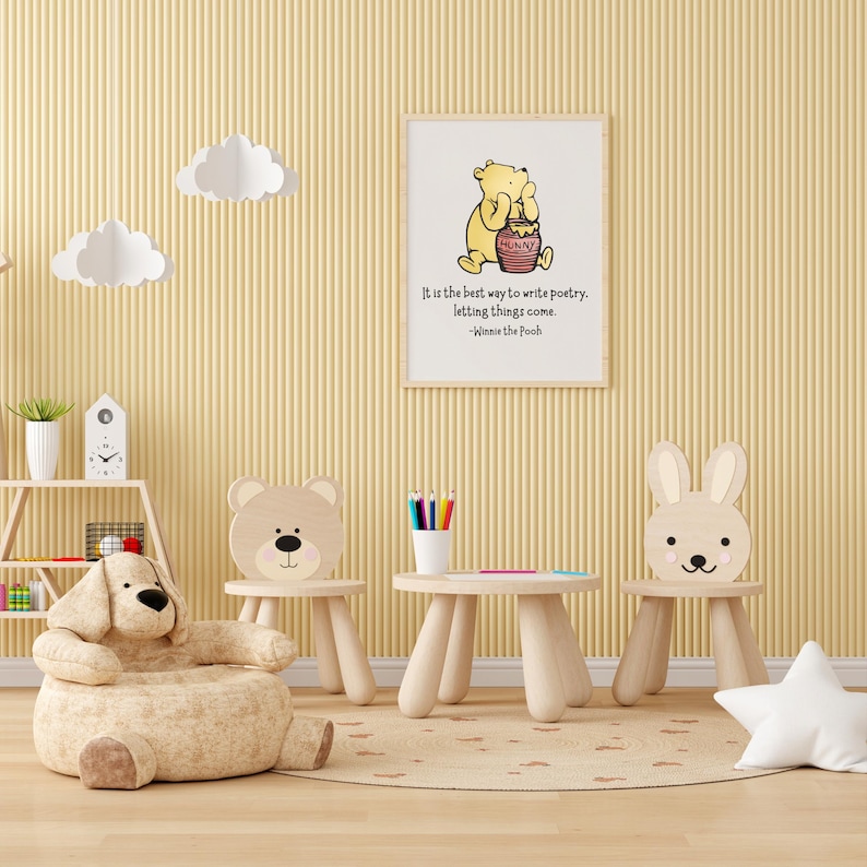 Vintage Winnie the Pooh Poster: Classic Nursery & Classroom Wall Art - Etsy