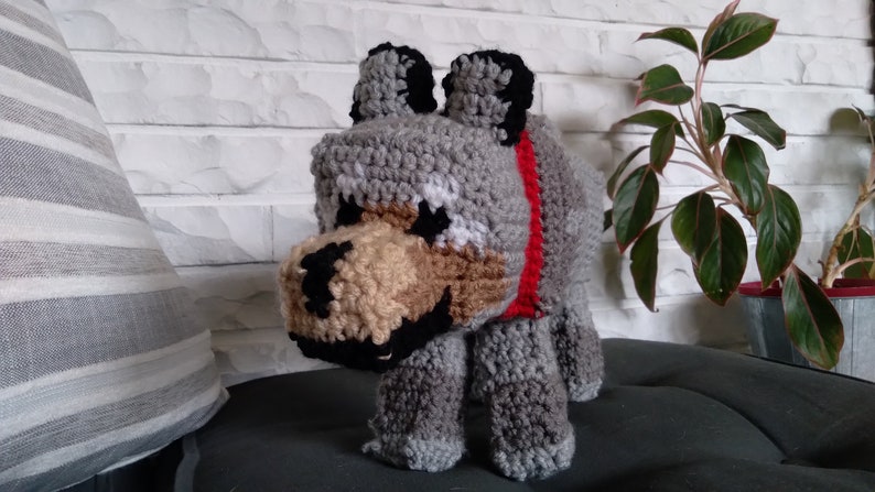 Video Game Pixelated Wolf Crochet Pattern - Etsy