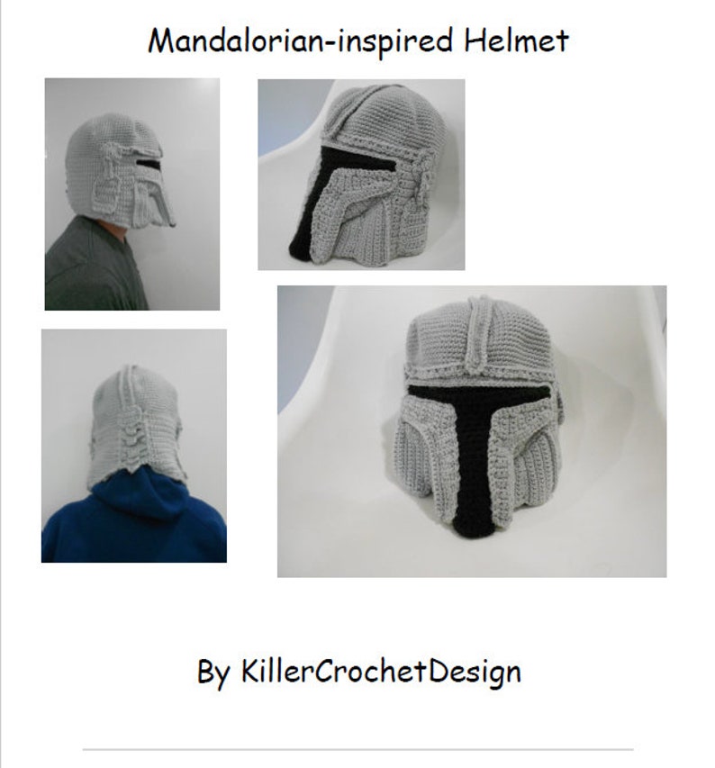 Mandalorian-inspired Helmet Crochet Pattern - Etsy