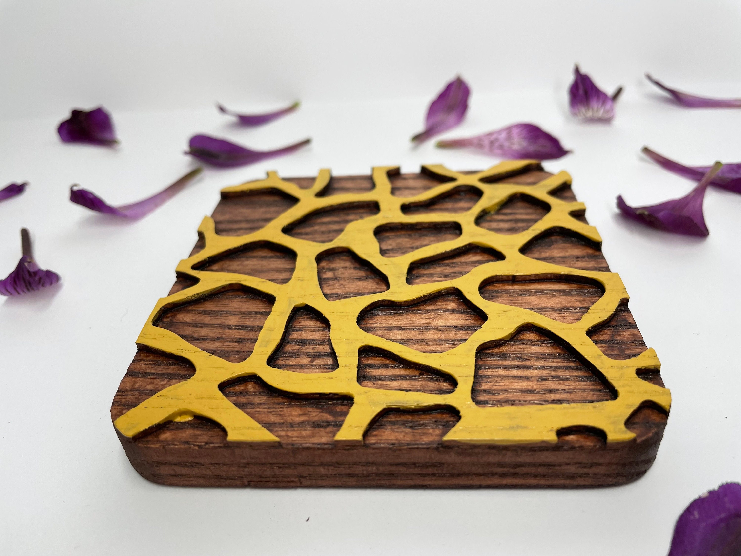 Safari Coasters set of 4 / Jungle Themed Drink Coasters / Tiger Zebra ...