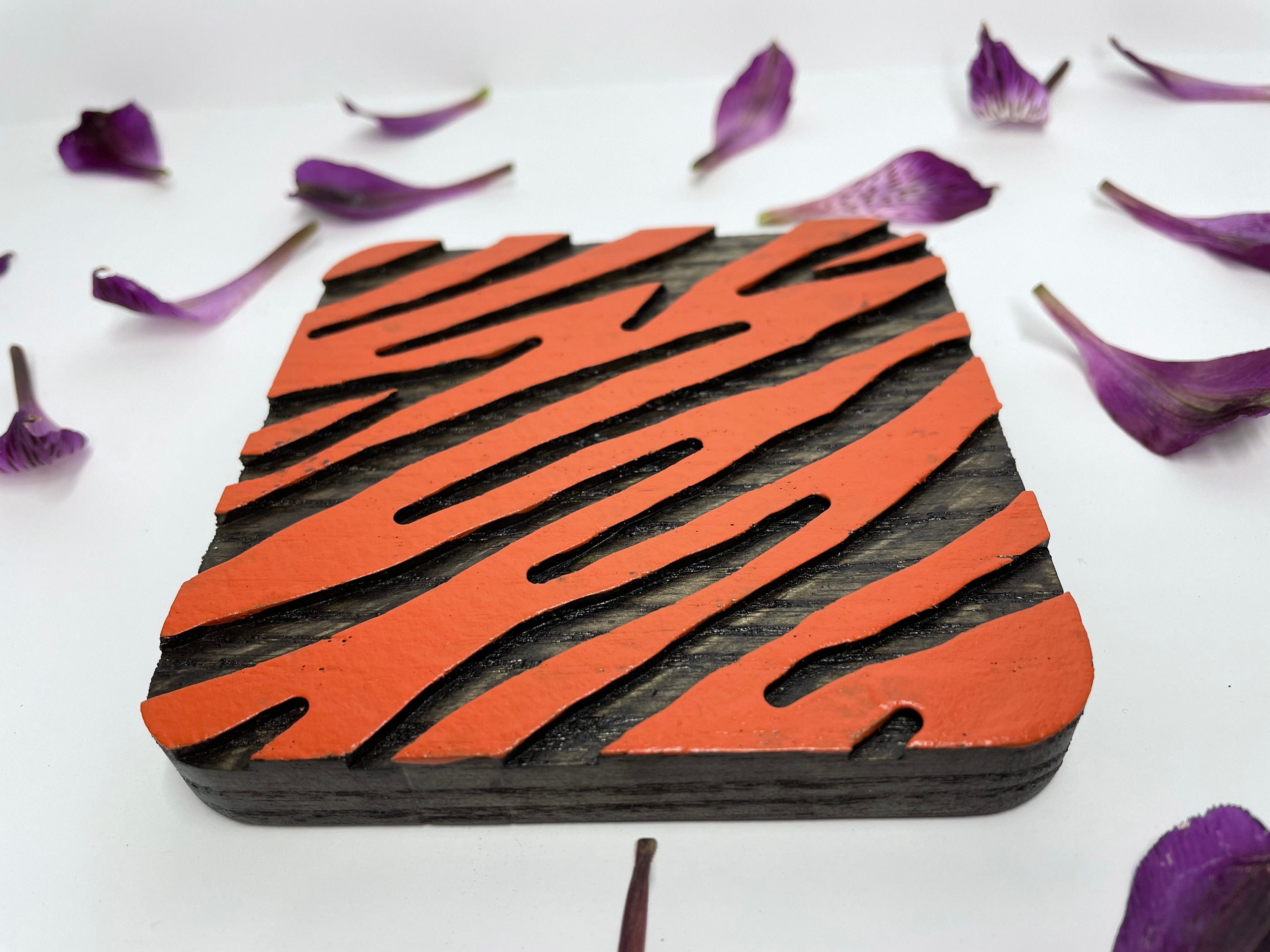 Safari Coasters set of 4 / Jungle Themed Drink Coasters / Tiger Zebra ...