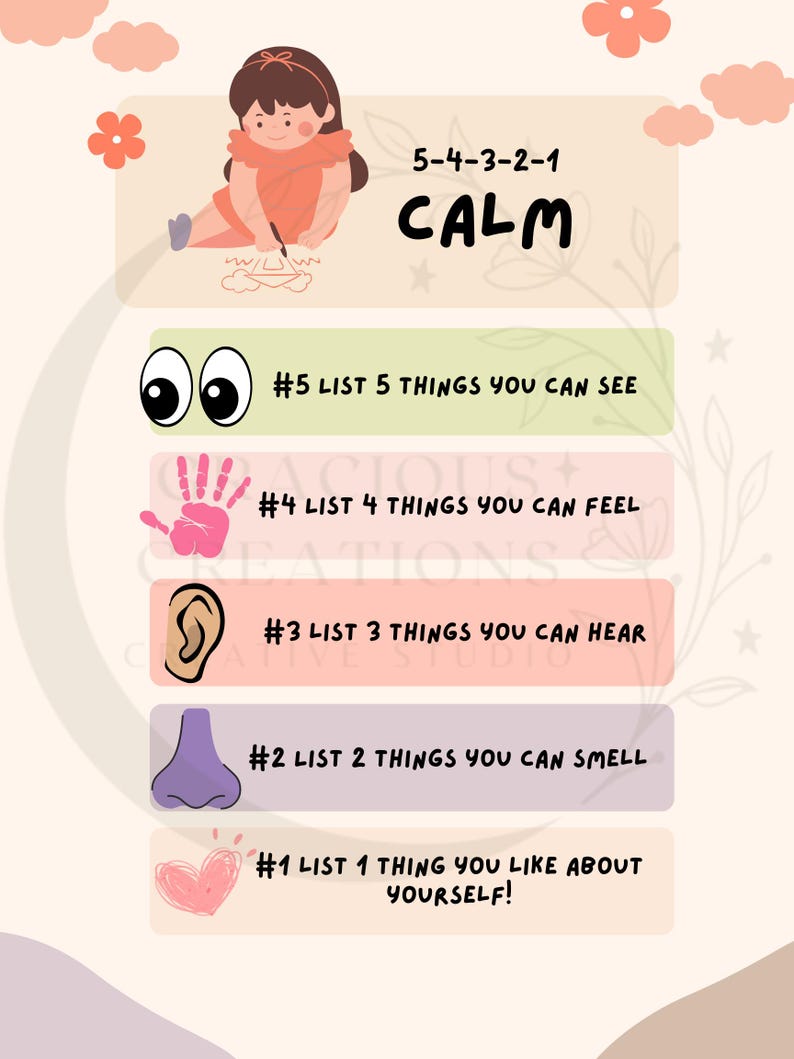 Kid Calm Down Corner Posters Instant Download - Etsy