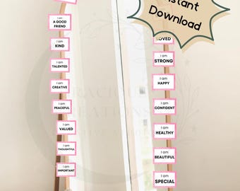 Affirmation Mirror Cards Instant Download - Etsy