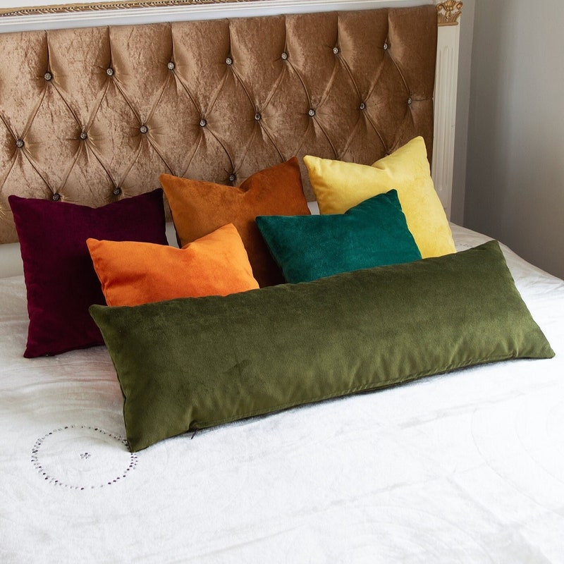 Long Pillow for Bed - Etsy