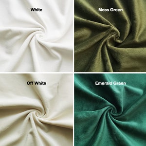 Velvet FABRIC SAMPLES, Solid Velvet Color Samples, Price is for up to 5 ...