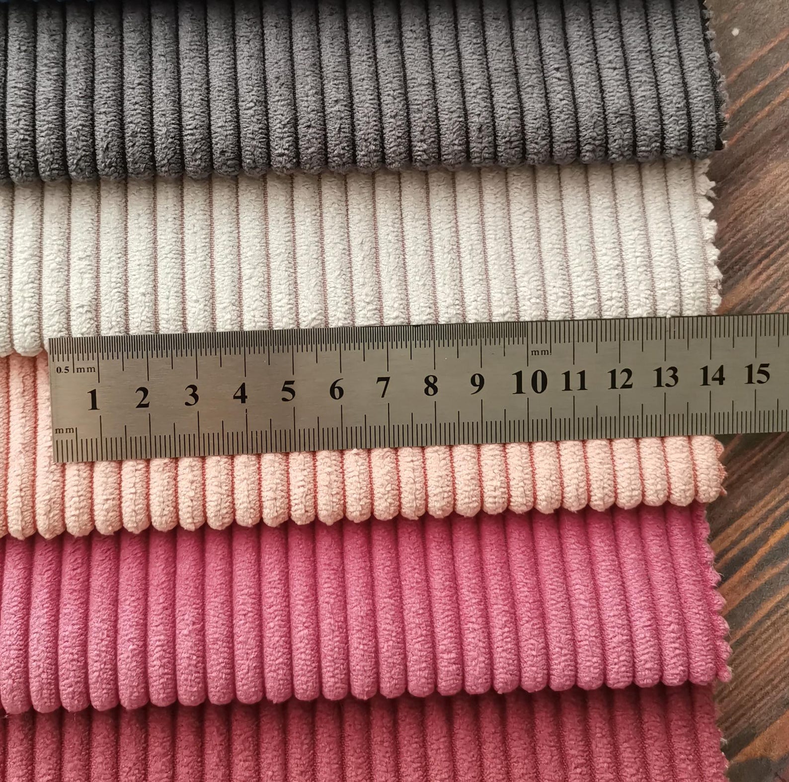 Corduroy Velvet Upholstery Fabric, 55" Ribbed Corduroy Velvet Fabric by ...