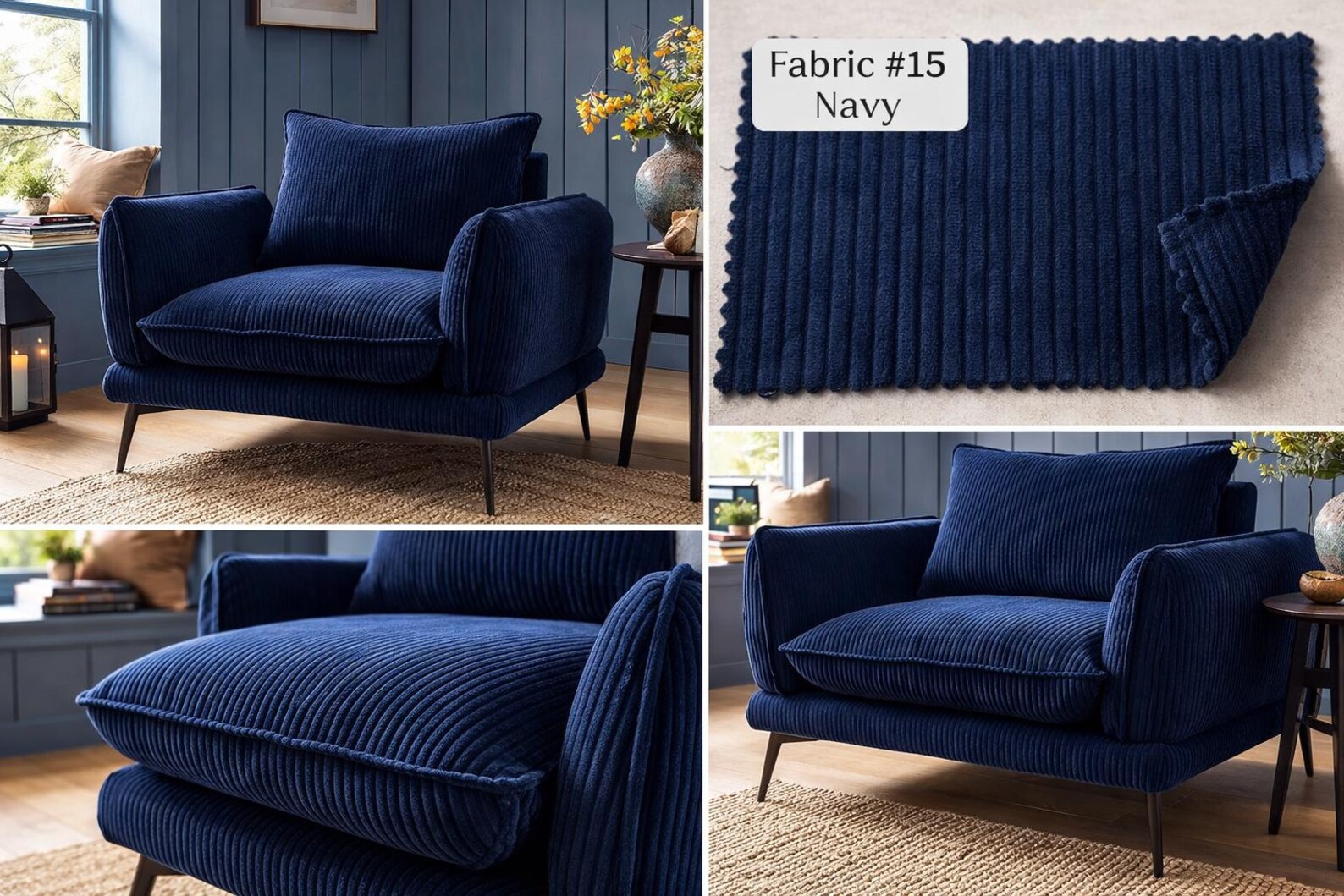 Corduroy Velvet Upholstery Fabric, 55" Ribbed Corduroy Velvet Fabric by ...