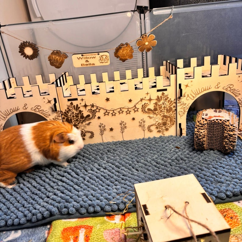 Guinea Pig Low Castle Kit - Formaldehyde Free, Non Toxic, This Castle ...