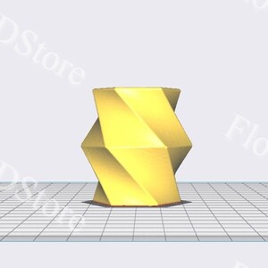 Modern Helical Planter 3D Print STL File - Etsy