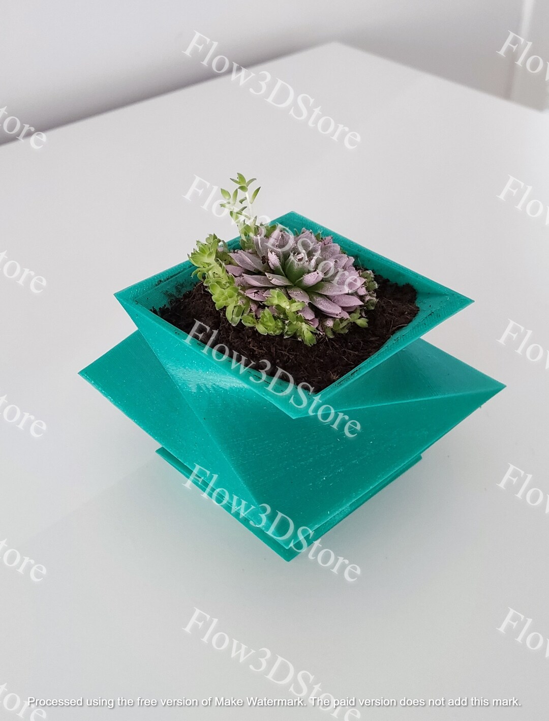 Modern Planter 3D Print STL File - Etsy