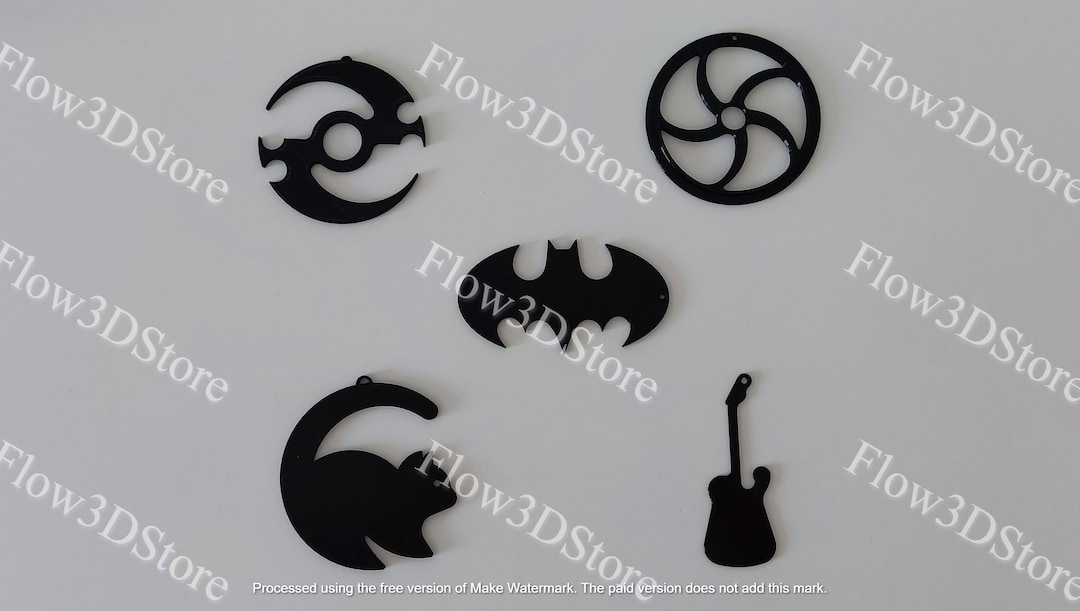 5 Special Keychain Model in 1 Stl Files - Etsy